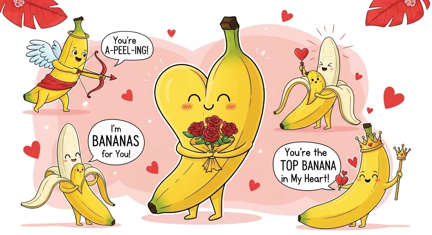 You’re My Top Banana 🍌💘 Valentine’s Day Banana Puns to Love
