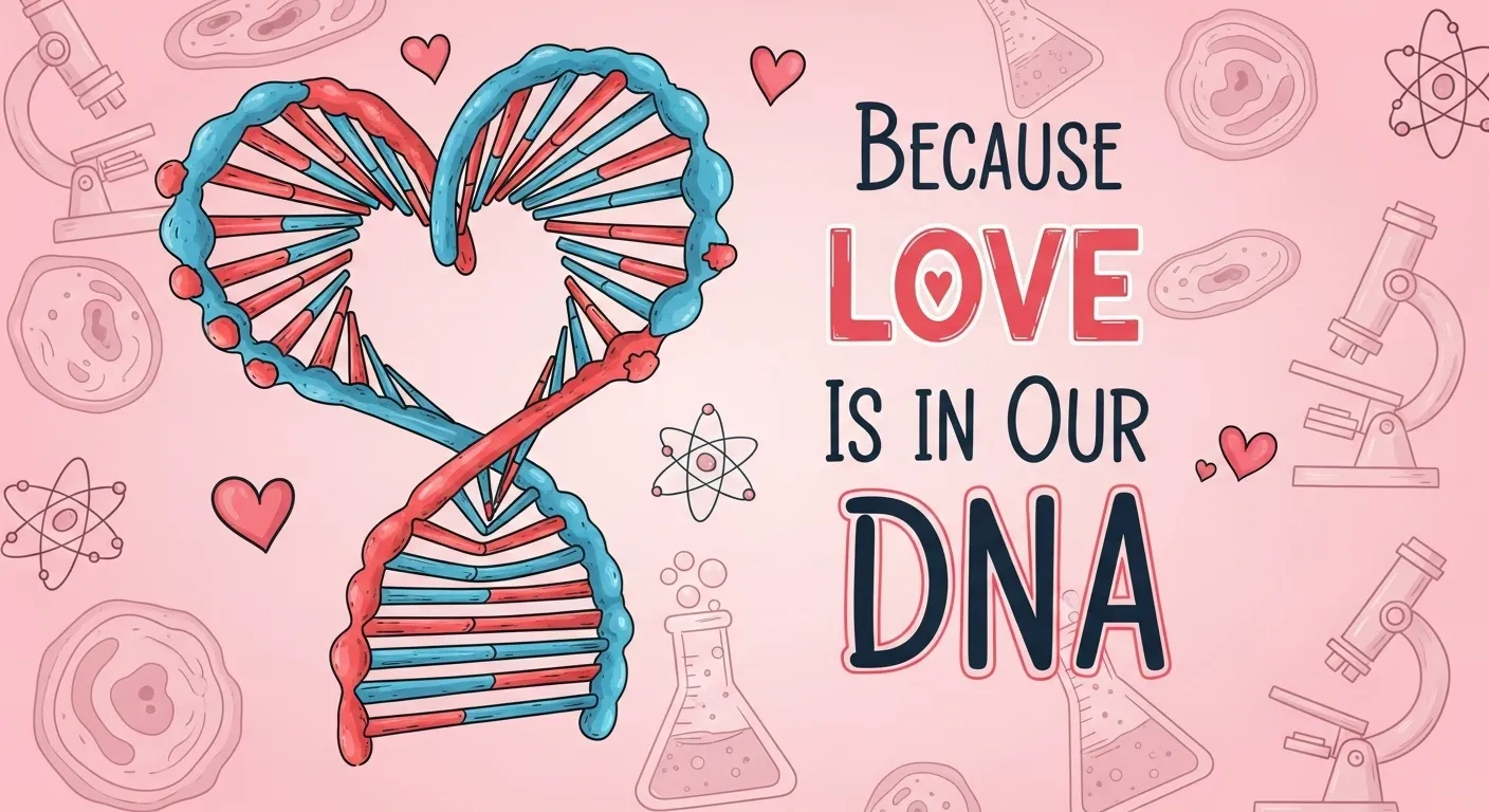 Biology Puns Valentine’s Day Because Love Is in Our DNA